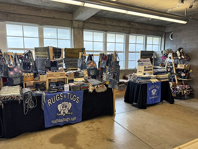 Shopping as spectator sport! Crowds gather around particularly enticing displays, proving that vintage hunting is best enjoyed as a team event.