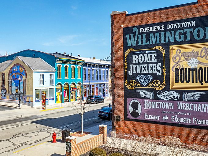 Wilmington's vibrant downtown mural celebrates local heritage with the kind of artistic flair that makes you stop and smile.