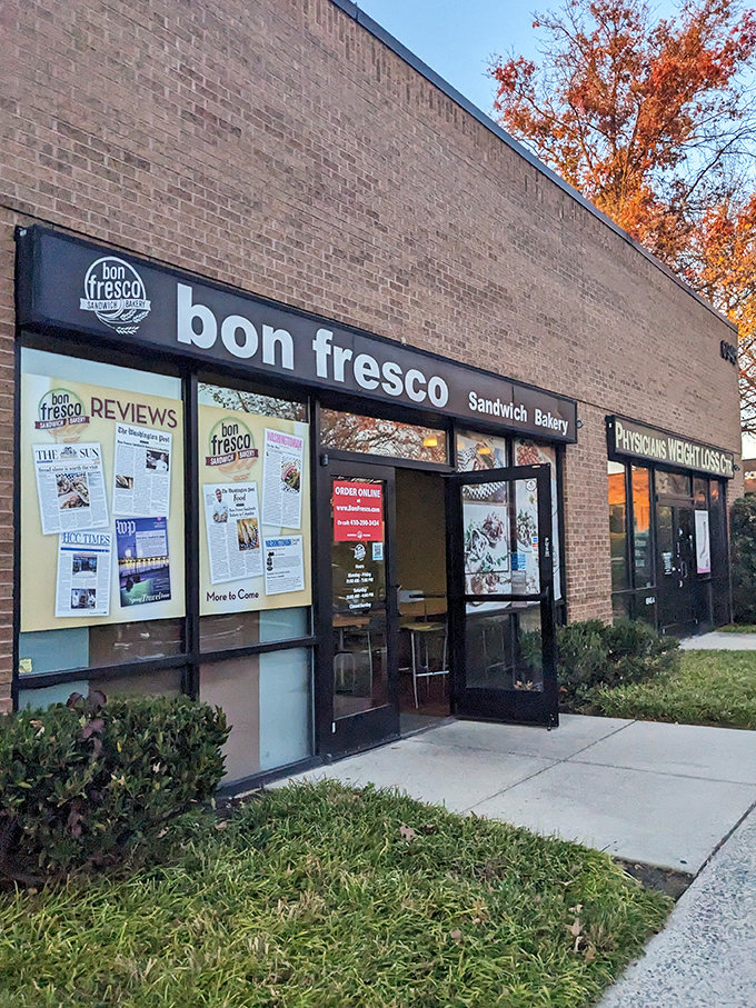 Clean lines and newspaper clippings create an atmosphere where quality ingredients take center stage every time.