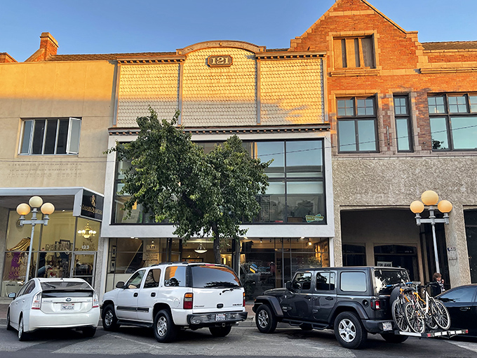 Historic buildings line Visalia's Main Street, where architectural character comes standard and parking doesn't require a treasure map.