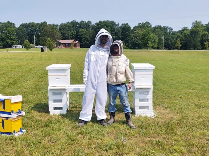 These beekeepers aren't just making honey &ndash; they're continuing an agricultural tradition while looking like extras from a sci-fi film.
