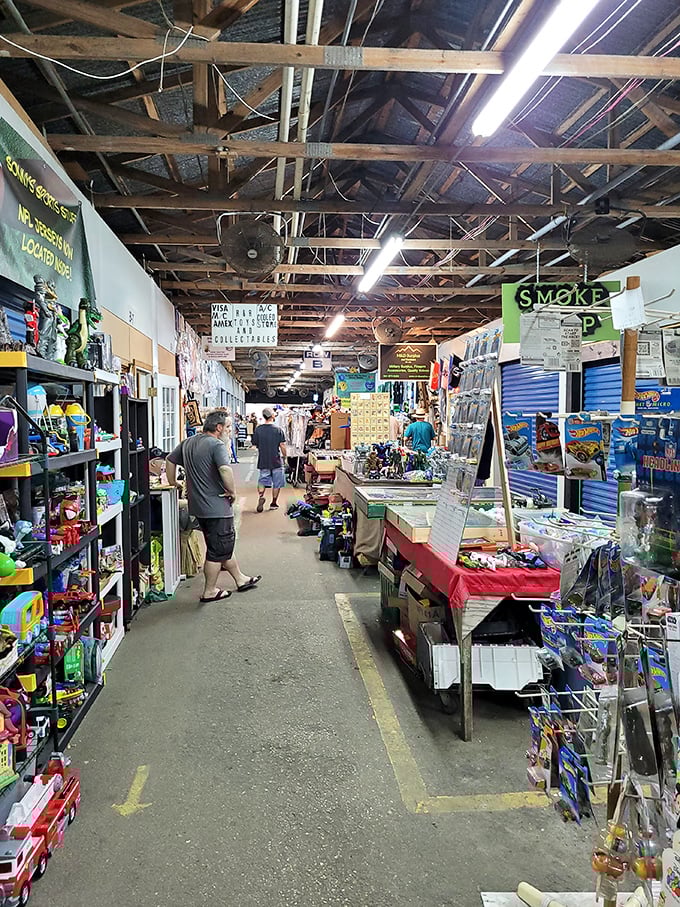 Where shopping meets adventure&mdash;narrow aisles packed with possibilities and shoppers on the hunt for that perfect something.