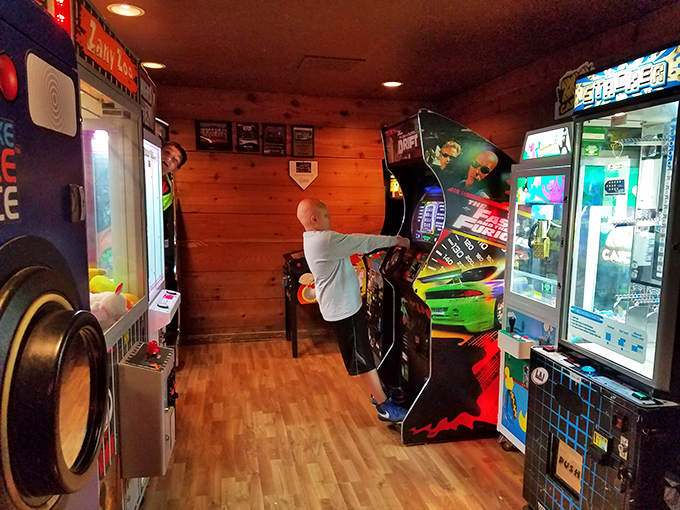The arcade room proves that Nick's understands the universal truth: waiting for pizza goes faster when you're trying to beat your high score.