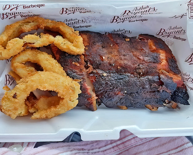 Ribs and onion rings: a pairing so perfect it should have its own holiday and possibly a Nobel Prize nomination.