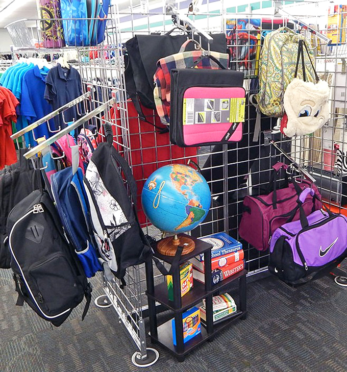 Backpacks, purses, and bags galore&mdash;even a globe for the wanderlust-filled shopper planning their next Oklahoma road trip adventure.
