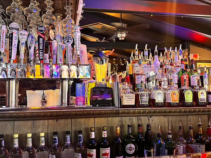 The bar isn't just stocked&mdash;it's prepared for any beverage emergency with an arsenal of spirits that would make a prohibition agent weep.