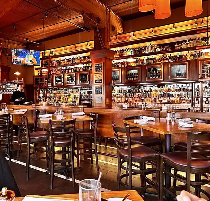 The bar at Elliott's isn't just stocked &ndash; it's an impressive library of spirits where the bartenders are the scholarly librarians.