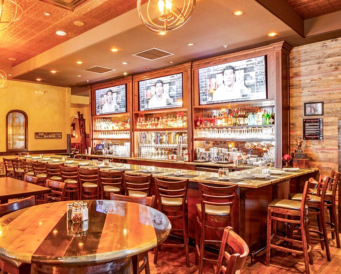 The bar gleams with promise &ndash; each bottle a potential adventure, each barstool a front-row seat to the liquid artistry that complements your meal.