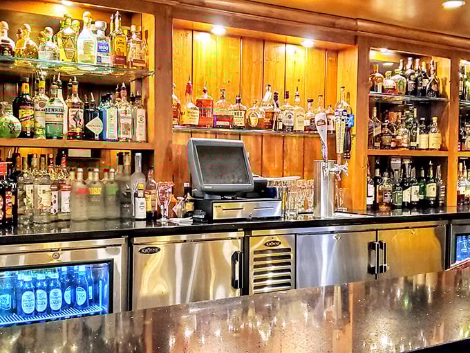 A bar stocked with enough spirits to satisfy everyone from your bourbon-loving uncle to your cocktail-experimenting niece.