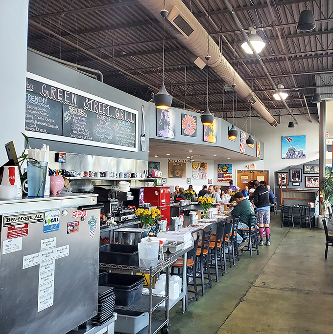 Counter culture at its finest—where regulars perch on stools and breakfast magic happens behind the scenes.