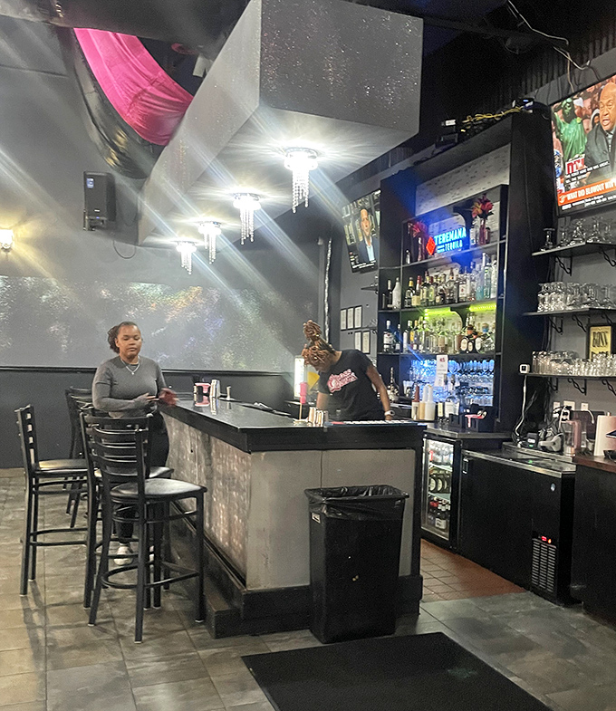 The bar area glows with personality and style, proving this soul cafe knows how to create atmosphere alongside outstanding food.