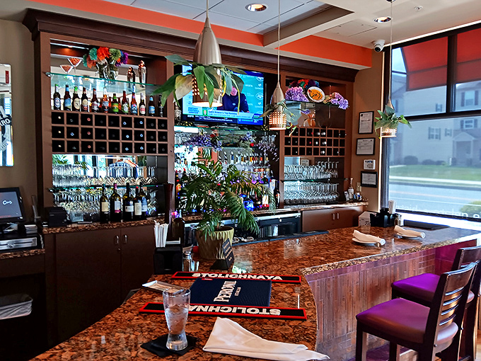 The bar doesn't just serve drinks&mdash;it showcases an impressive wine collection that's practically a liquid tour of Italy's finest regions.