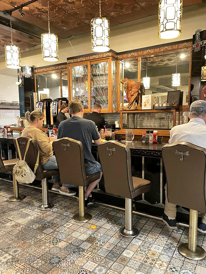 The counter culture is alive and well at TRUreligion, where patrons commune at the altar of good food and conversation.