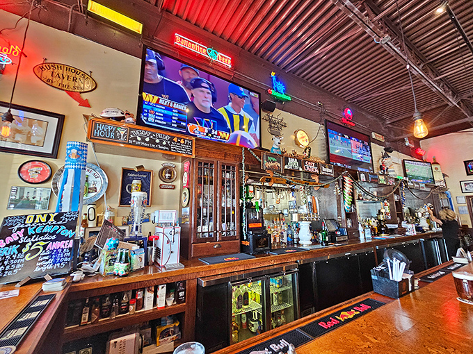 A bar that says "pull up a stool and stay awhile" &ndash; where the beer flows as freely as the conversations about last night's game.