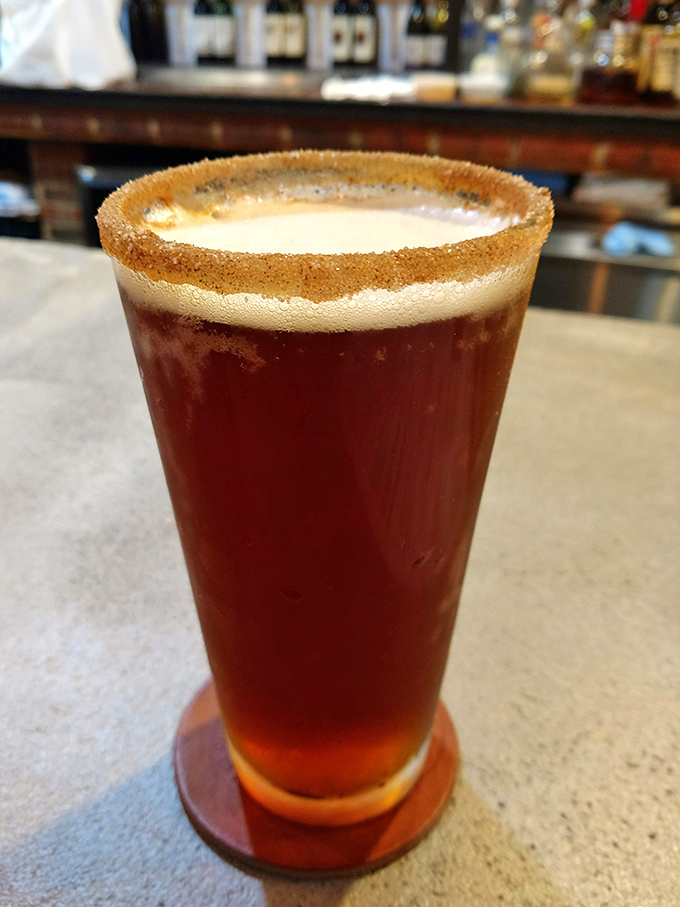 A perfectly poured beer with a graham cracker rim&mdash;because sometimes your barbecue deserves a more sophisticated drinking buddy than soda.