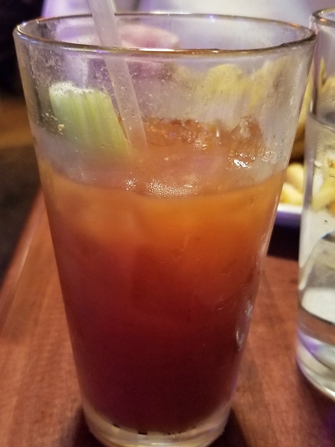 This isn't just a Bloody Mary&mdash;it's breakfast, entertainment, and liquid courage all in one convenient glass. The celery straw is just showing off.
