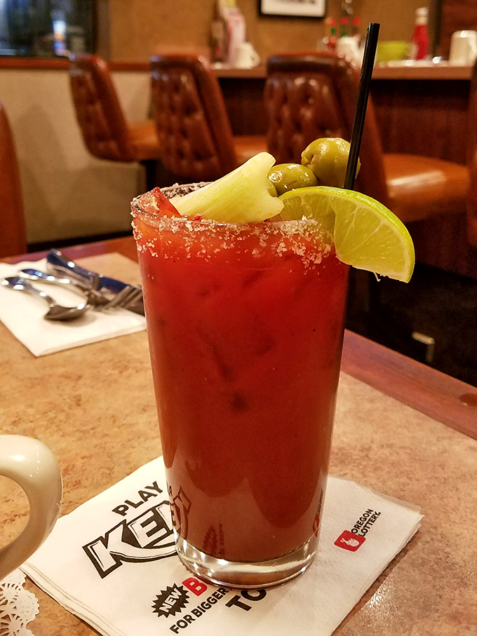 The Bloody Mary that launched a thousand brunches. Garnished with enough snacks to count as an appetizer in some states.