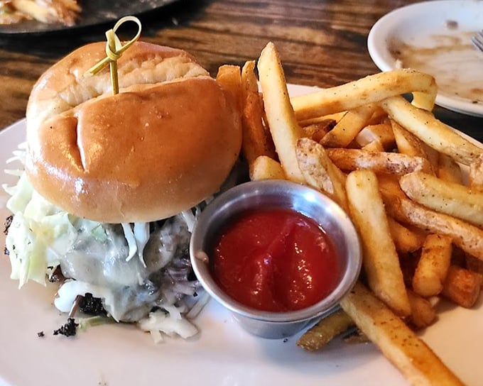 A burger that doesn't need Instagram filters&mdash;honest food that speaks a universal language of satisfaction and napkin necessity.
