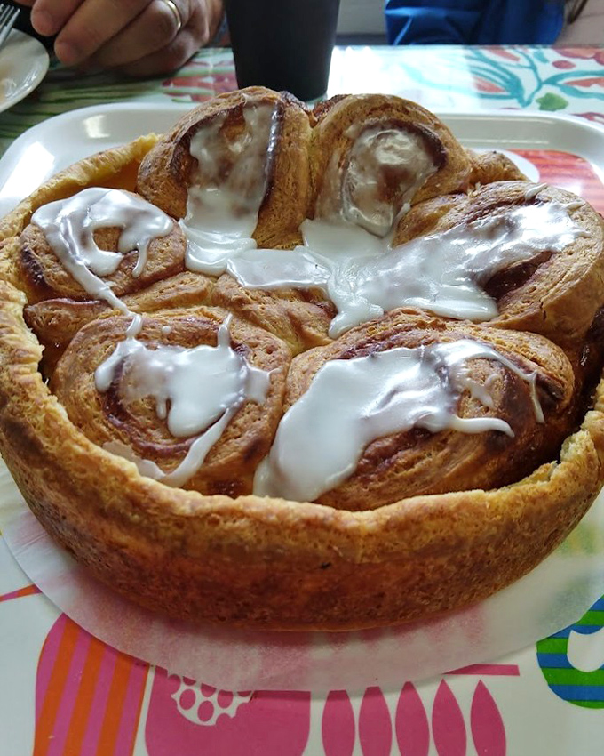 This cinnamon butter ring isn't just breakfast&mdash;it's an event. The perfect spiral suggests the baker might have been a mathematician in another life.