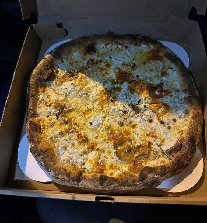 The Calabrese pizza brings the heat &ndash; fermented chili paste adds complexity rather than just spice, creating a pie that dances on your taste buds.