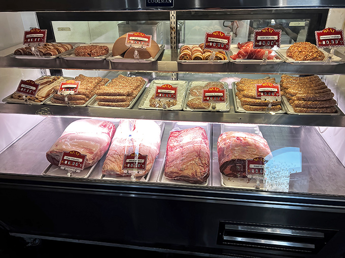 The meat case&mdash;where dreams are displayed under glass. Like a jewelry store, but with items you can actually enjoy.