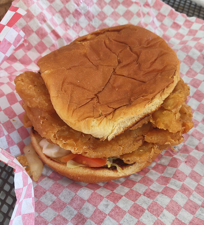The catfish tenderloin sandwich offers a seafood twist on Kitty's signature style&mdash;crispy, flaky, and substantial enough to satisfy a Missouri appetite.