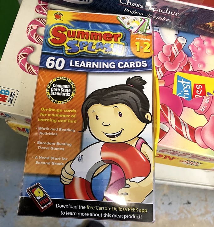 Educational finds that prove one person's classroom cleanout is another's homeschooling goldmine. Learning cards that cost less than a fancy coffee.