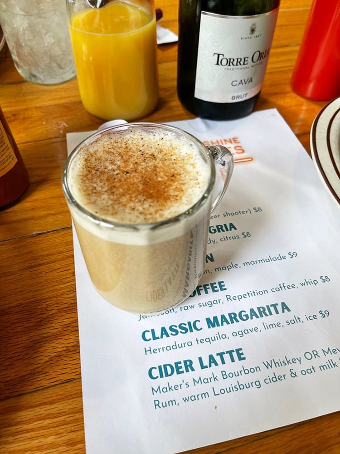 The cider latte isn't merely a beverage&mdash;it's a warm, spiced revelation that makes you question why anyone would drink regular coffee again.