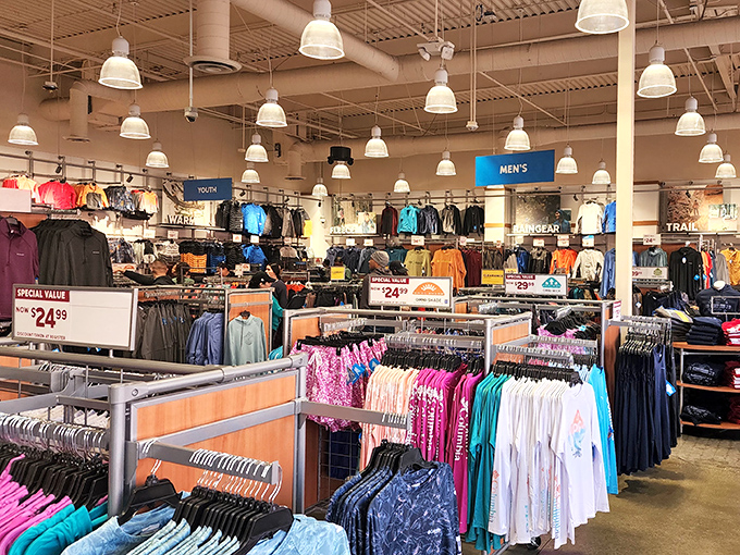 Columbia's well-organized wonderland of outdoor apparel proves that preparing for nature doesn't have to cost as much as a national park entrance fee.