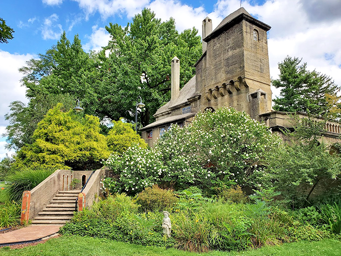 Gardens and greenery soften the castle's imposing presence. Mother Nature didn't want to be outdone by human creativity, so she added her own flourishes.