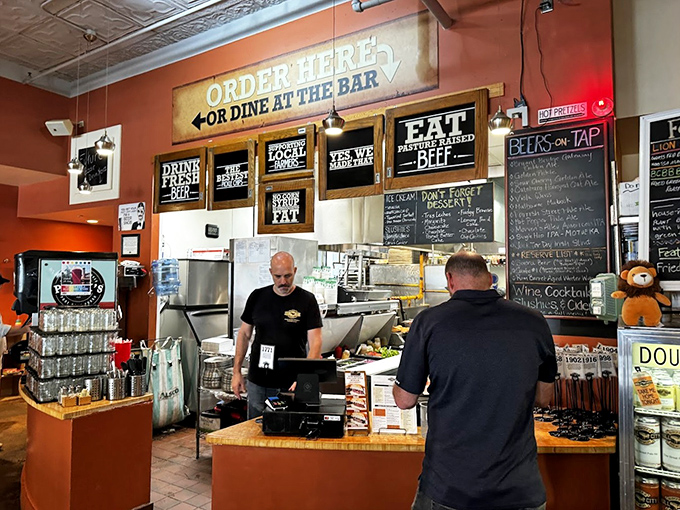 Order here or dine at the bar&mdash;simple instructions at a place where the focus is on what matters: locally-sourced ingredients transformed into delicious meals.