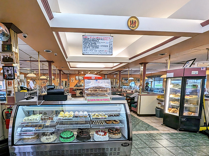 The bakery case: where willpower goes to die and dessert dreams come magnificently, gloriously true.