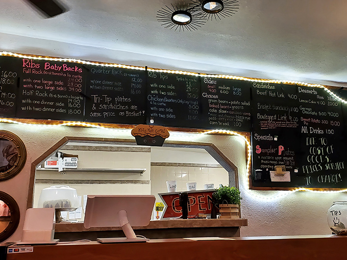 The chalkboard menu&mdash;where dreams are written in white chalk and erased only when they've sold out for the day.