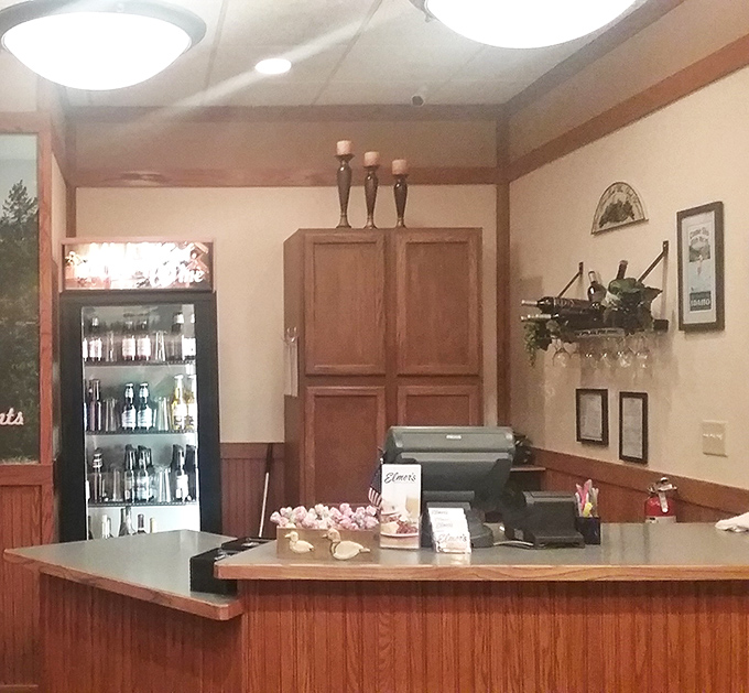 The warm wooden reception area welcomes diners with the promise of Northwest ingredients and local ownership&mdash;hospitality in physical form.