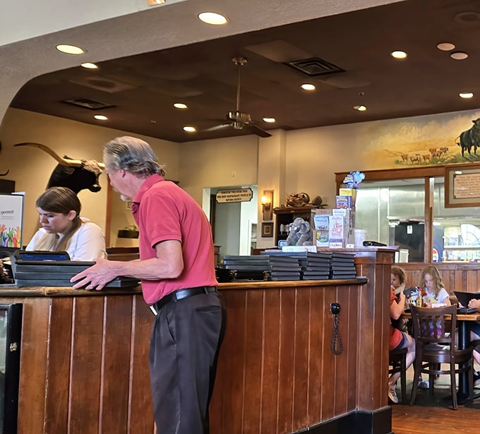 The host stand&mdash;that gateway to carnivorous paradise where the most important question of the evening awaits: "How would you like that cooked?"