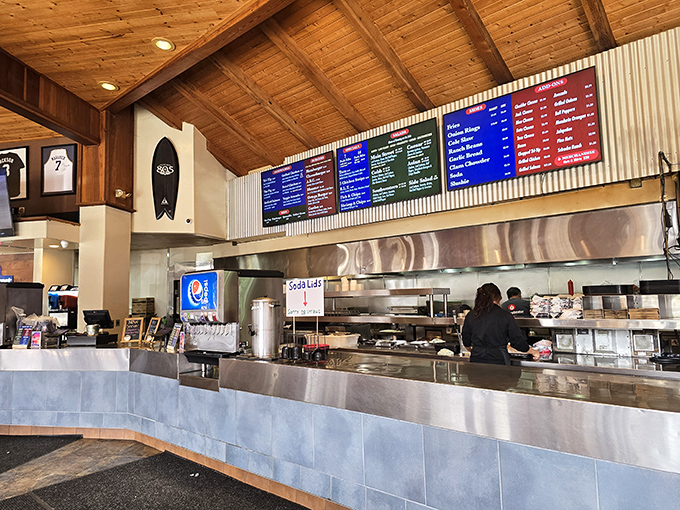 The ordering counter where dreams come true and diet plans go to die happily.