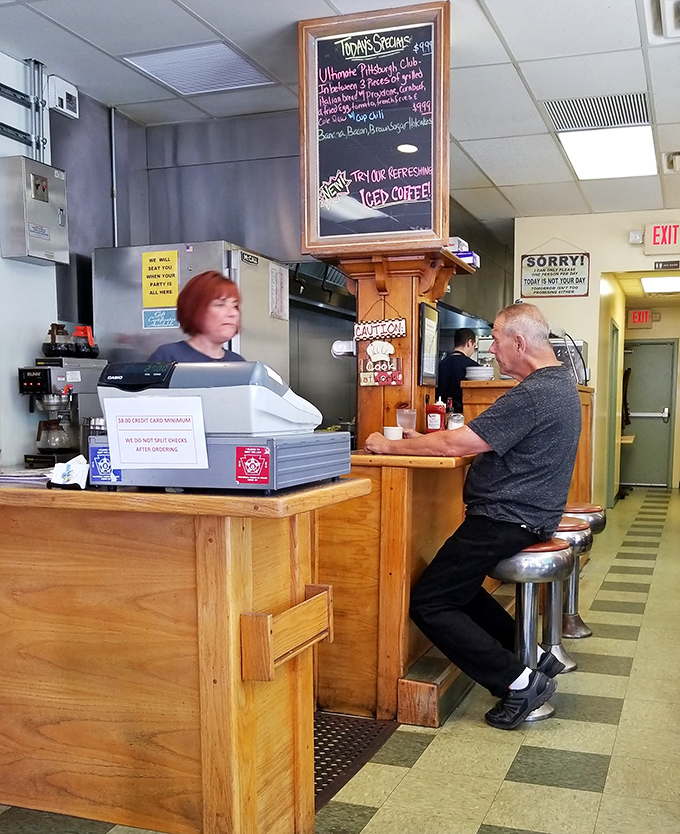 The counter&mdash;where solo diners become temporary family and coffee refills flow like conversation between old friends.