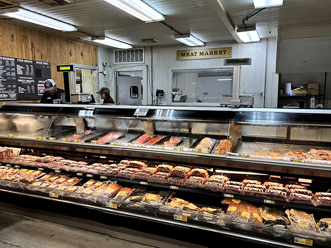 The meat market counter &ndash; where dreams are weighed, sliced, and wrapped in butcher paper before being devoured by eager pilgrims.