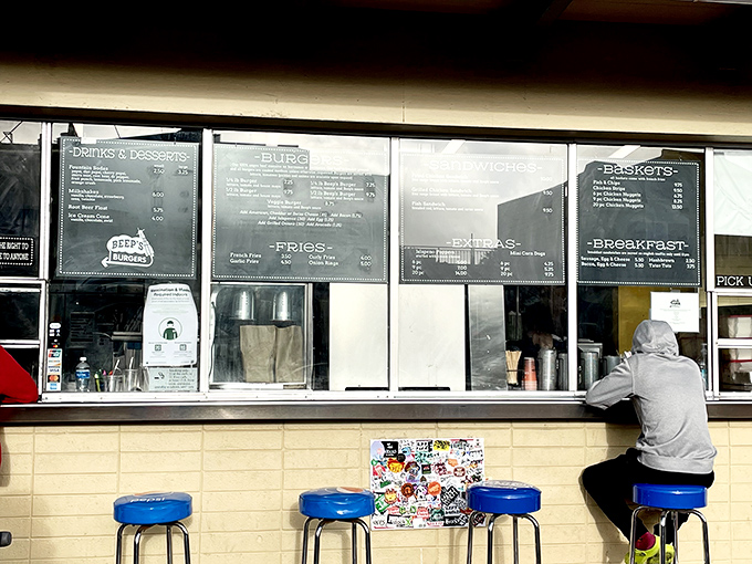 The ordering window&mdash;where dreams are voiced, anticipation builds, and the staff efficiently orchestrates your impending happiness.