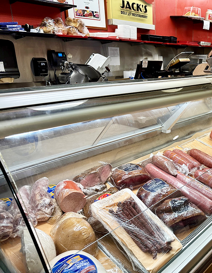 Behind this counter, sandwich artists practice their craft with the precision of surgeons. Those meats aren't just displayed—they're showcased like the treasures they are.
