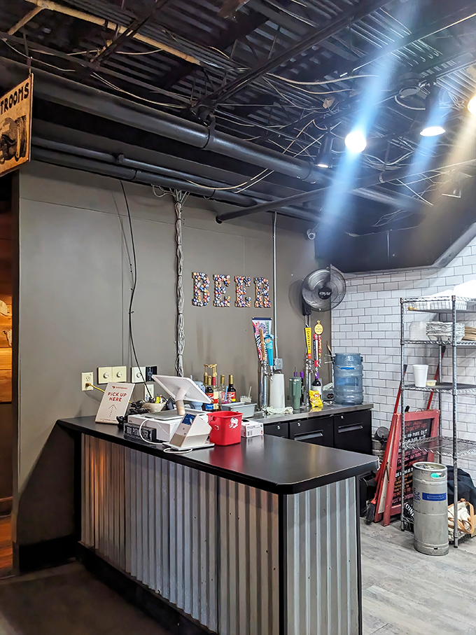 The bar area &ndash; where barbecue dreams come true and diet plans go to die. Worth every delicious calorie and momentary guilt.