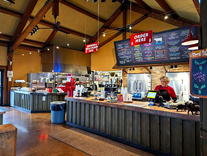 The ordering counter &ndash; where BBQ dreams begin their journey from smoker to plate with military precision and small-town friendliness.