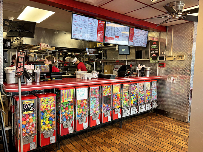 Where milkshake dreams come true. Those candy machines aren't decoration&mdash;they're foreshadowing for your sugar journey.