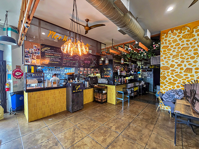 The counter offers front-row seats to the culinary action, no ticket required.