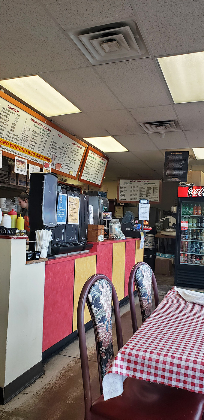 Red and yellow counter, checkered tablecloths&mdash;this place understands that BBQ is about comfort, not complexity. Just how it should be.