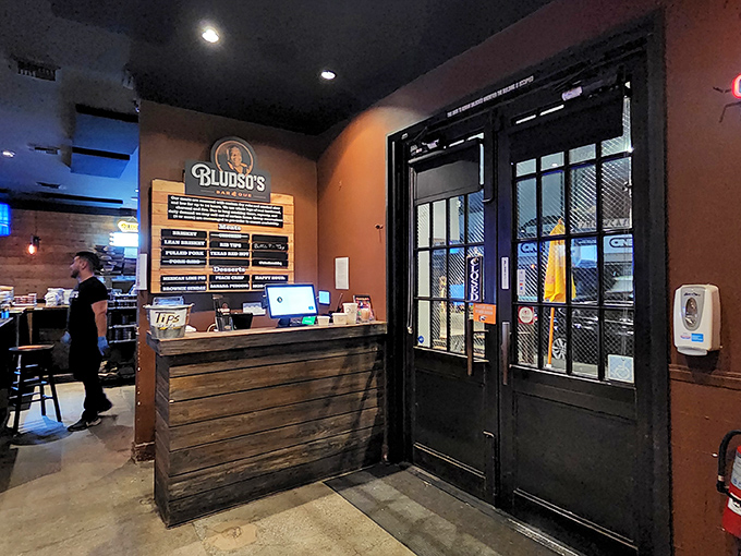 The order counter &ndash; where dreams are placed and smoky treasures are dispensed with the efficiency of barbecue professionals.