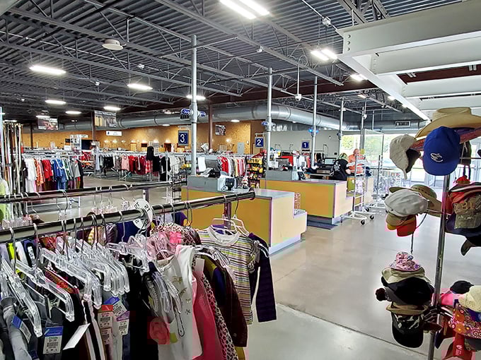 The checkout area&mdash;where treasures and bargains unite before heading to their forever homes. The final step in the thrifting adventure!