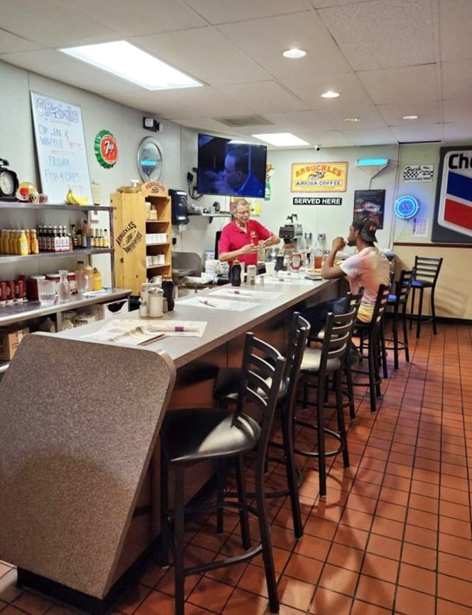 The counter seating &ndash; where solo diners become regulars and the staff remembers your order before you've fully settled onto your stool.