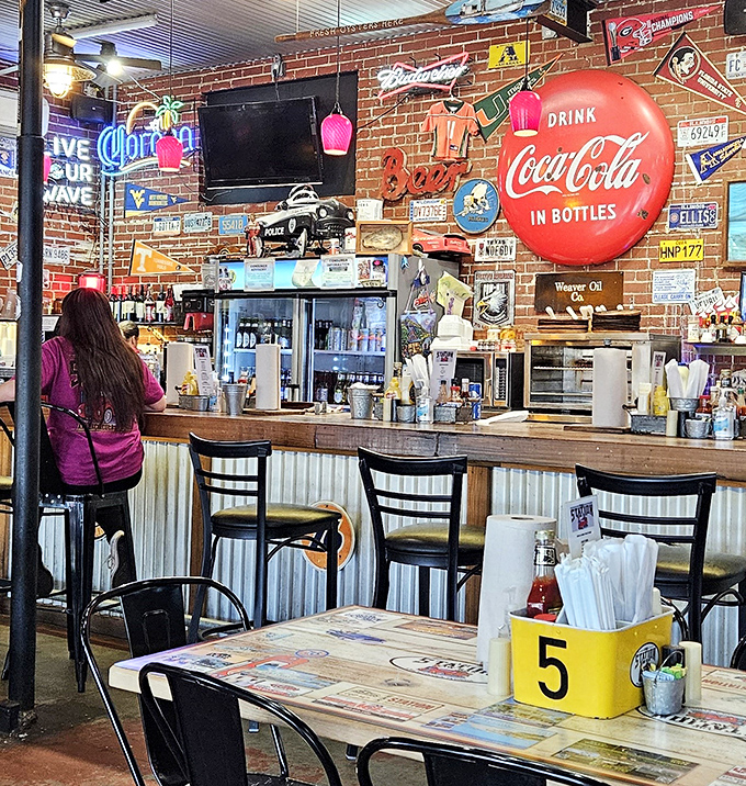 The counter where seafood dreams come true. Belly up to this brick-backed bar where conversations flow as freely as the drinks.