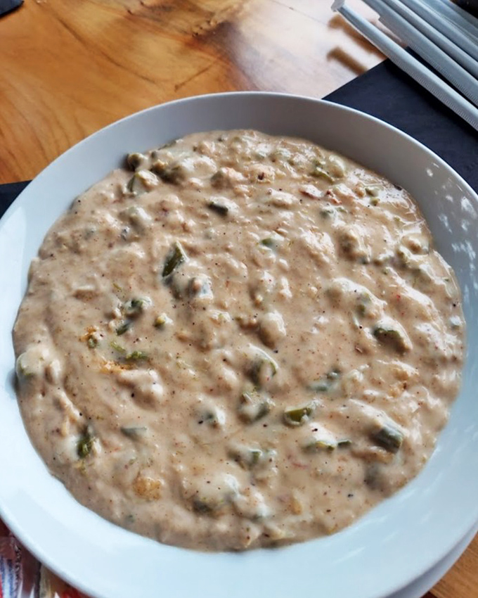 This isn't just soup; it's a creamy bowl of maritime comfort that makes you wonder if the Susquehanna somehow connects to the Chesapeake.